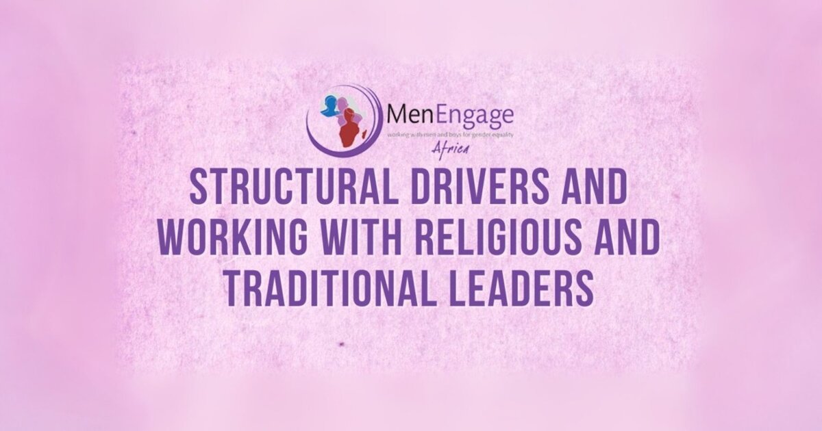 Structural Drivers and Working with Religious and Traditional Leaders ...